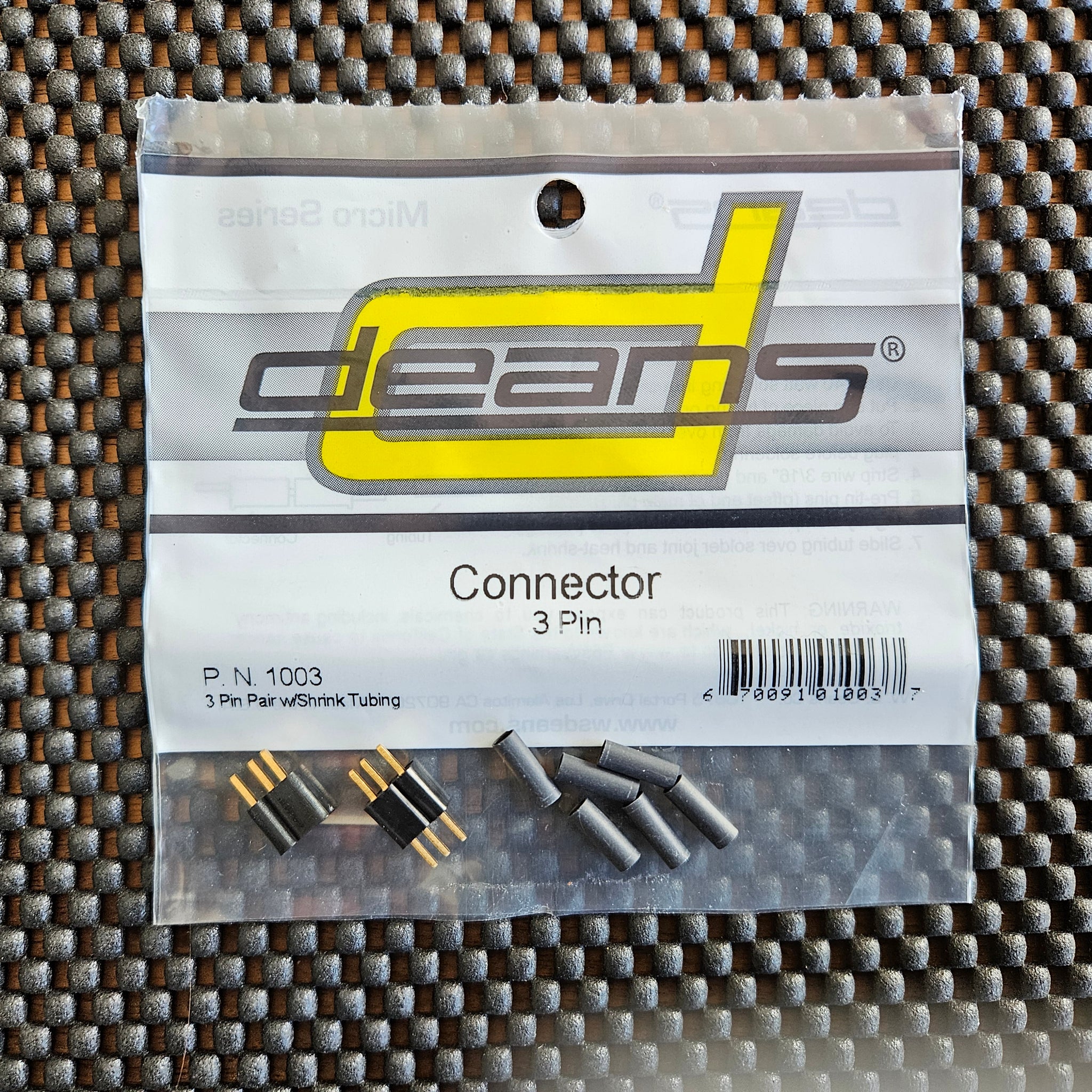 Genuine Deans products: 3 Pin Connector (pair) – W. S. Deans Co.